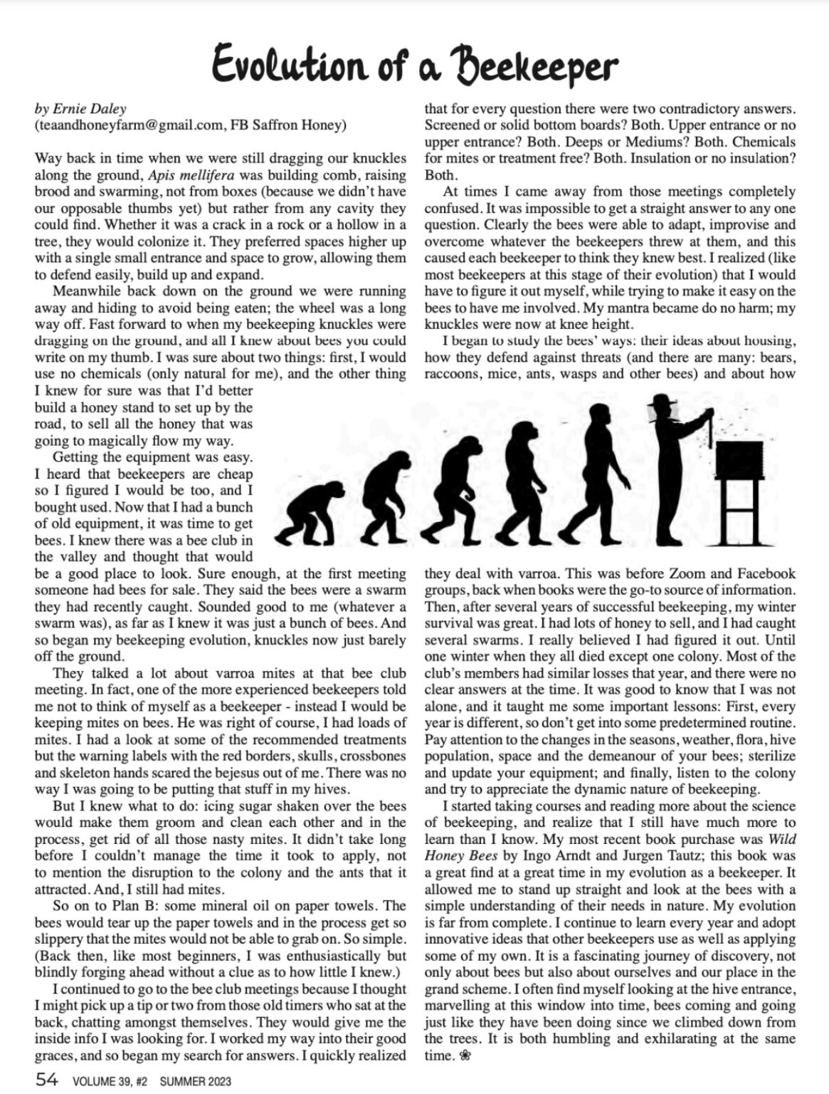 The Evolution of a Beekeeper - Scientific Beekeeping